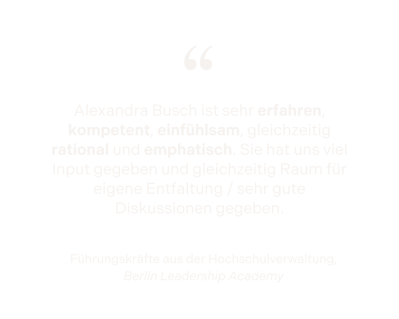 Alexandra Busch | Hochschulconsulting